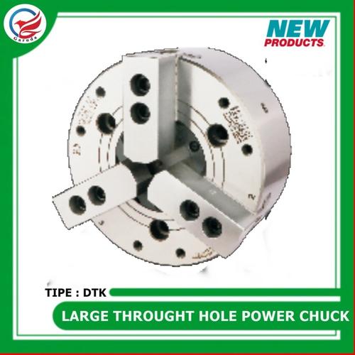 Jual DTK-208 3 Jaw Large Thru Hole Power Chuck / CHUCK BUBUT CNC ...