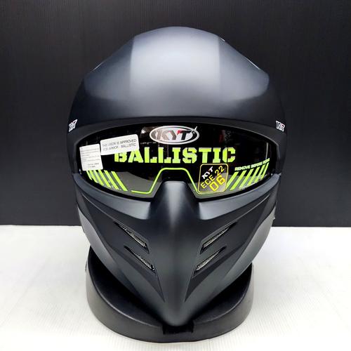 Jual Helm KYT Ballistic Modular Hybrid Solid Original New - Gun Metal ...