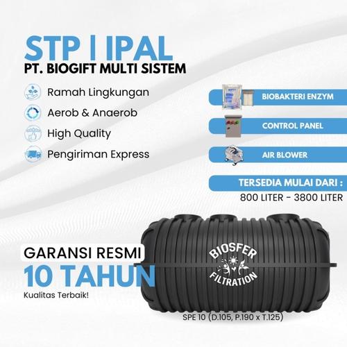 Jual Spe 10 kapasitas 1500 liter Flow 1000 L , sewage treatment plant ...