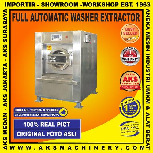 Jual Mesin Cuci dan Pengering Baju Otomatis Washer Extractor AKS-KCG25A ...
