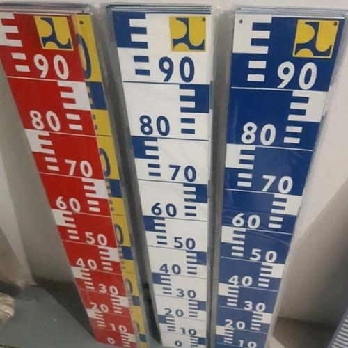 Jual Water Level / Peil Schaal atau Peil Scale 100cm - Almunium, 2mm ...