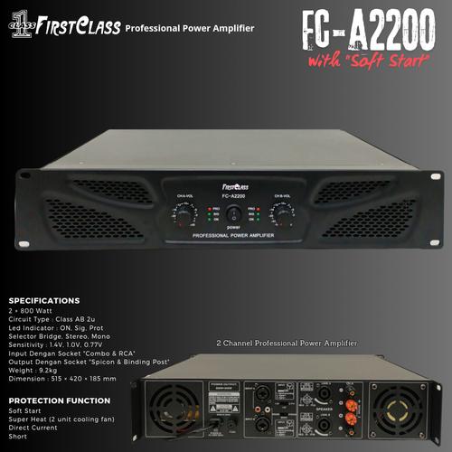 Jual Power Audio Amplifier Firstclass FCA 2200 FC A2200 | LIMITED ...