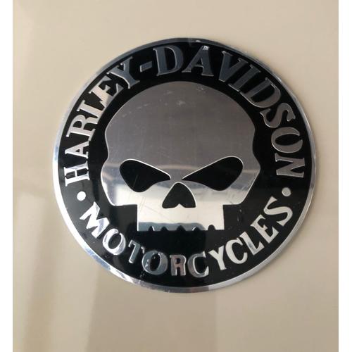 Jual Logo atau Stiker atau Emblem Harley Tengkorak Lingkaran Besar ...