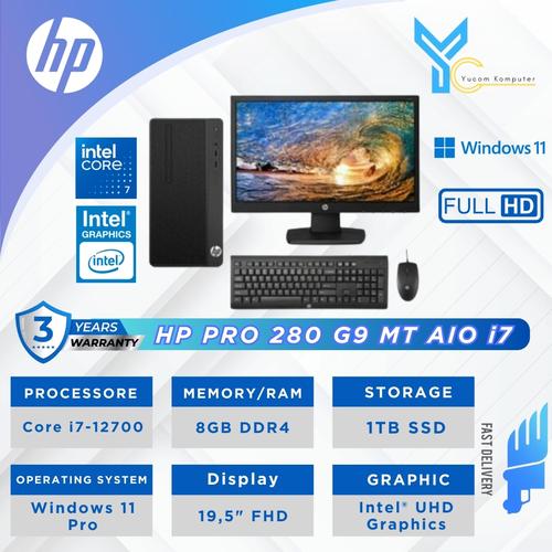 Jual HP BU Pro Tower 280 G9 i7 - 12700/8GB/1TB/19.5" HD/Windows 11 Pro/3 Tahun - Jakarta Pusat ...