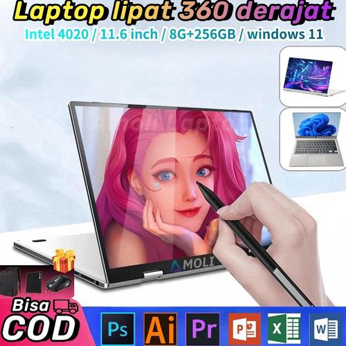 Jual AMOLI 2024 Laptop Asli Baru Windows 11 pro 11,6 inci Intel N4020 ...