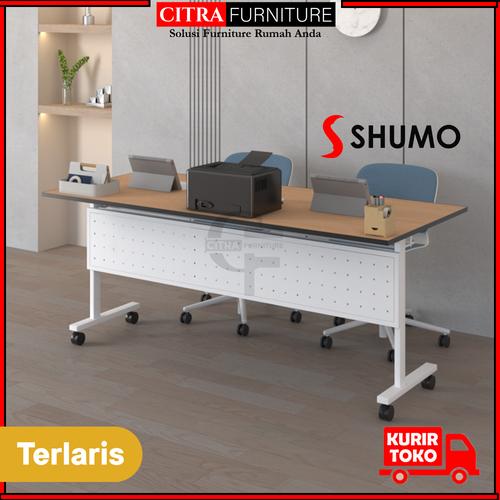Promo SHUMO Mobile Training Folding Table Steel Modesty Austin Series ...