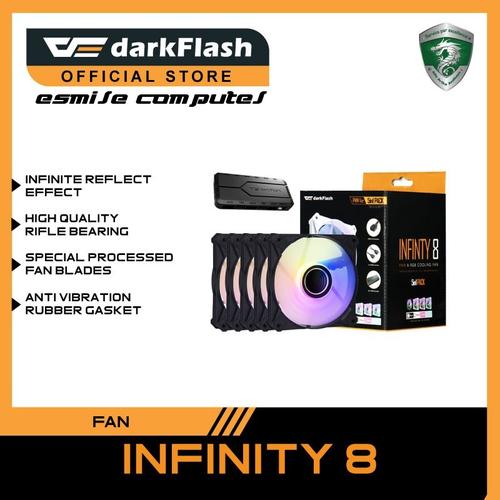 Jual DARKFLASH Infinity 8 ARGB 120mm 5in1 Case Fan (5 Fan) - Black ...