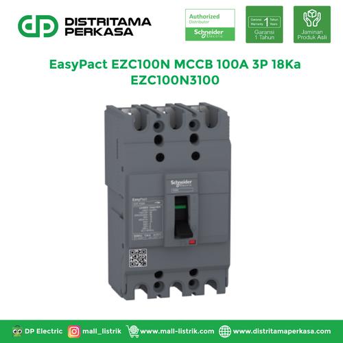 Promo Schneider EasyPact EZC100N MCCB 100A 3P 18Ka - EZC100N3100 Cicil ...