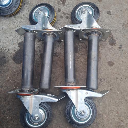 Jual roda scaffolding 4 inch karet hitam per 1set rem semua dapat 4buah ...