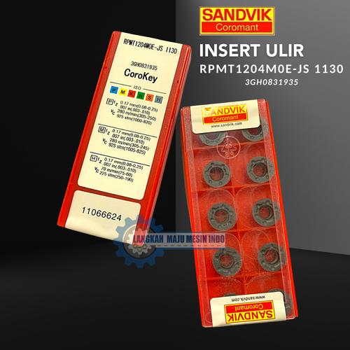 Jual Insert Drat Sandvik RPMT1204M0E-JS 1130 / Pisau Drat Ulir Luar ...
