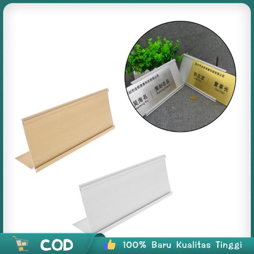 Jual Name Plate Holder Aluminium Name Plate Holder Stand Display Meja ...