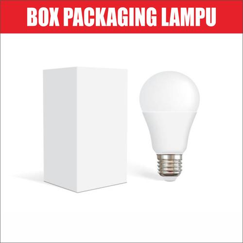 Jual Dus Box Packaging Bohlam LED Kotak Lampu Polos - Ivory 300 GSM ...