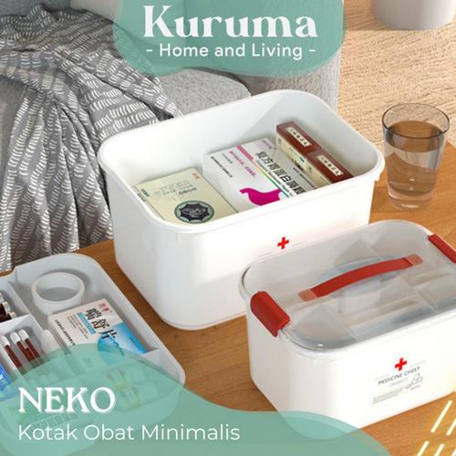 Jual Termurah !!! KURUMA NEKO Wadah Simpan Obat Estetika Organiser Obat ...