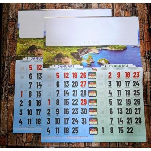 Jual Kalender Kerja Jumbo Warna Krismon Tahun 2025 [ Kertas Daur Ulang ...