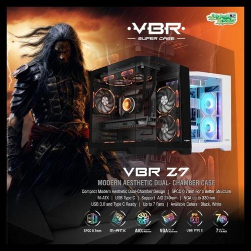 Jual SALE TERHOTT CASING VBR Z7 M-ATX USB TYPE-C DUAL CHAMBER / VBR Z-7 ...