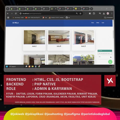 Jual Source Code Web Peminjaman Ruangan dan Fasilitas PHP Mysql - Kota ...