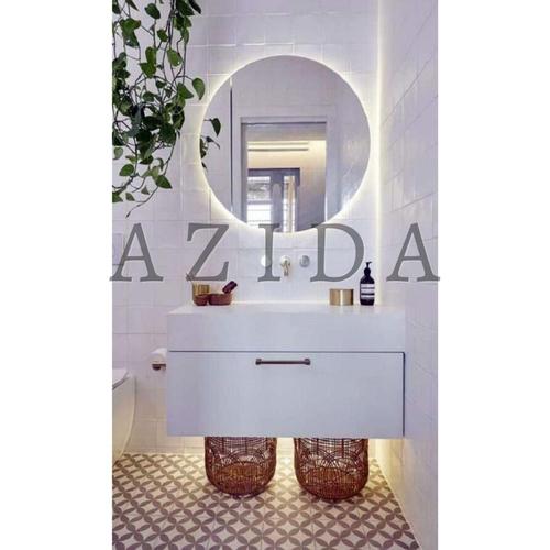 Jual Cermin Bulat Gantung Cermin LED Cermin Cantik Aesthetic - Putih ...