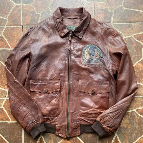 Jual Avirex A2 Pilot Leather Jacket Original Made in Italy - Jakarta Timur - Denim Selvedge ...