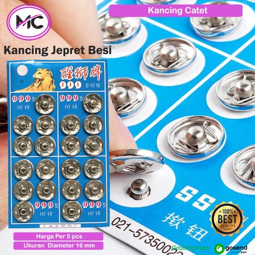 Jual Kancing Jepret Besi Kancing Catet Spring Press Stud Ukuran Kecil ...