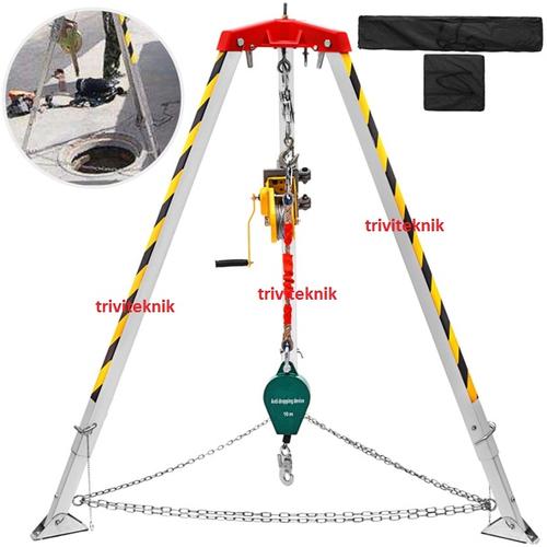 Jual vertical mining confined space rescue tripod high angle fall ...