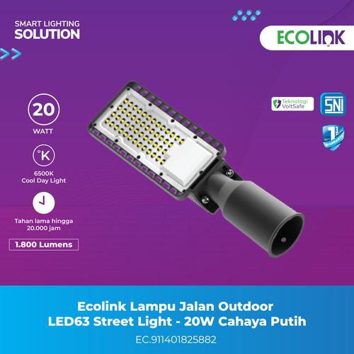 Promo Ecolink Lampu Tiang Jalan Outdoor LED Street Light 20W 20 Watt ...