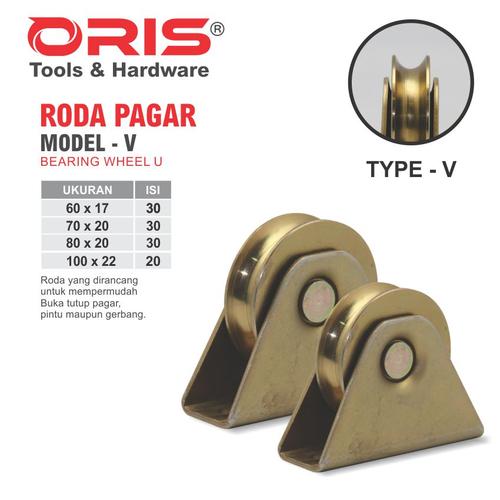 Jual RODA PAGAR MODEL - V / RODA UNTUK PAGAR GERBANG / BEARING WHEEL V ...