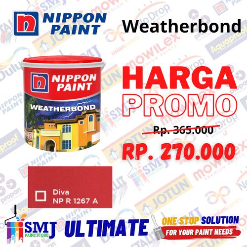 Jual PROMO CAT EKSTERIOR MURAH READY STOCK ! WEATHERBOND MAX NIPPON ...