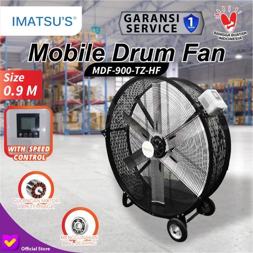 Jual Mobile Drum Fan 0.9 Meter 90CM Kipas Blower Drum Fan Portable ...