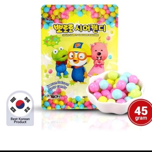 Jual sour candy saecom dalcom pororo candy permen pororo korea - Kota ...