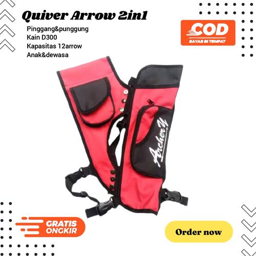 Jual Quiver Arrow Tas Anak panahan 2in1 Multifungsi (pinggang dan ...