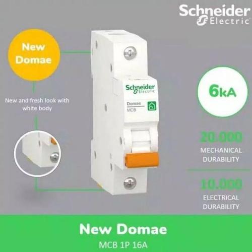 Jual MCB Schneider MCB Domae 1P Phase 2A, 4A, 6A, 10A, 16A, 20A, 25A, 32A Amper Ampere ORIGINAL ...