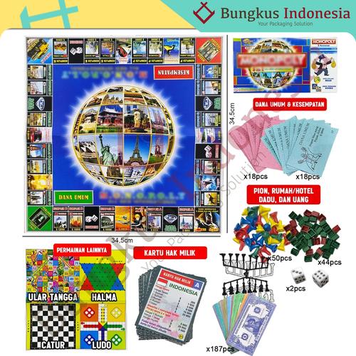 Jual Monopoli Internasional (Monopoli, Ludo, Ular Tangga, Halma, Catur ...