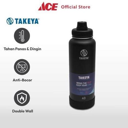 Jual Ace Takeya 1.2 ltr Botol Vacuum Flask Stainless - Hitam Onyx Tumbler Termos Minuman Tempat ...