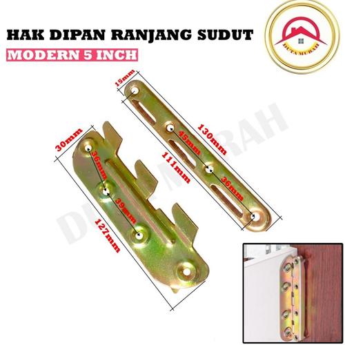 Jual Hak Dipan Kait Ranjang Sudut 1 set (4pasang) 9cm / Hak Dipan ...