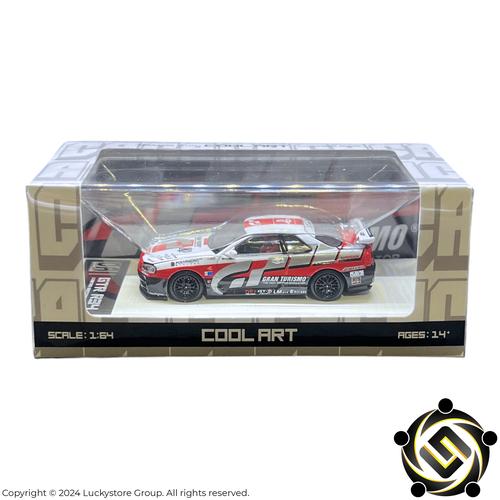 Jual Cool Art 1:64 Nissan Skyline GT-R R34 Open Hood & Trunk Gran ...