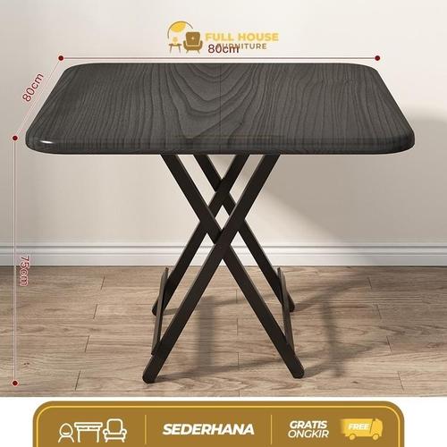 Jual LASTSTOK Meja Lipat Ukuran 80x80x75 / Meja Makan Lipat / Meja Lipat Kayu / Meja Makan ...
