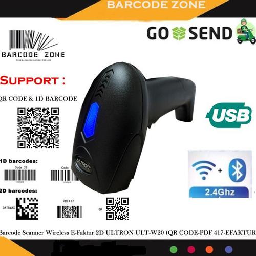 Jual 2D WIRELESS BARCODE SCANNER ULTRON ULT-W20 (QR-CODE, E-FAKTUR ...