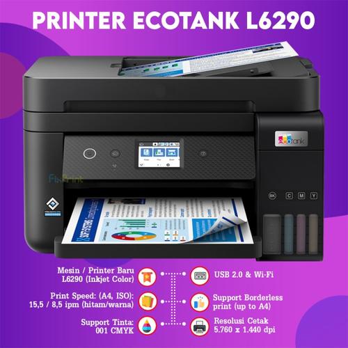 Promo Printer Epson EcoTank L6260 A4 Wi-Fi Duplex All-In-One Print Scan ...