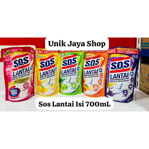 Jual SOS PEMBERSIH LANTAI ANTI BACTERIAL 800ML - Kuning - Jakarta Barat ...