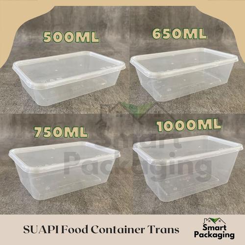 Jual [ISI 50 PCS] SUAPI Thinwall Food Container Trans 500ml 650ml 750ml ...