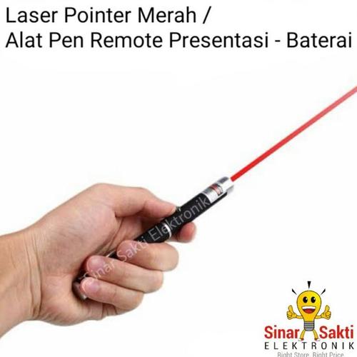 Jual LASER POINTER ALAT PEN PRESENTASI REMOTE BATERAI MERAH RED ...