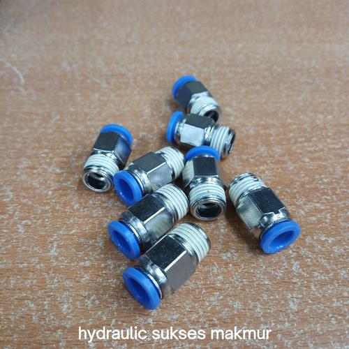 Jual PC 08-02 fitting angin selang 8mm drat 1/4" hpc blue - Jakarta ...