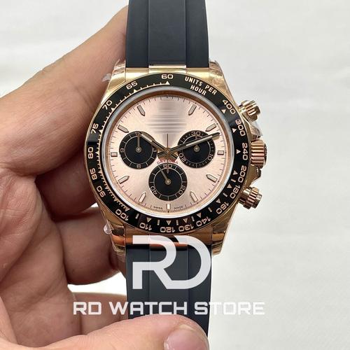 Jual JAM TANGAN MEWAH MODEL RD01 40mm ROSEGOLD DIAL RUBBER RG QF V5 ...
