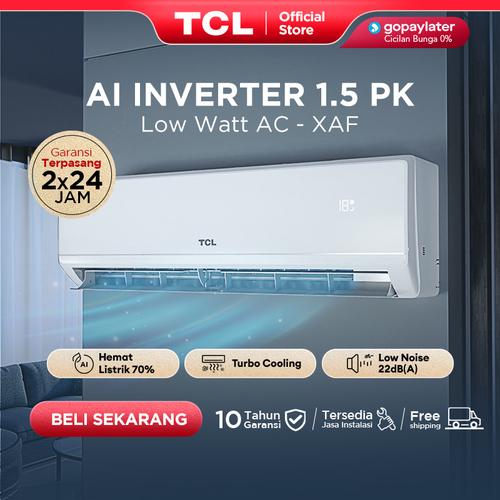 Promo TCL AC Inverter 1.5PK - Tersedia Pemasangan - AI Tech Hemat Listrik 70% - Anti Bising ...