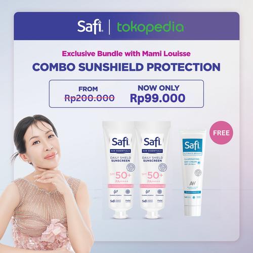 Promo [MAMI LOUISSE SPECIAL] Combo Sunshield Protection - Safi Sun Essentials Daily Shield ...