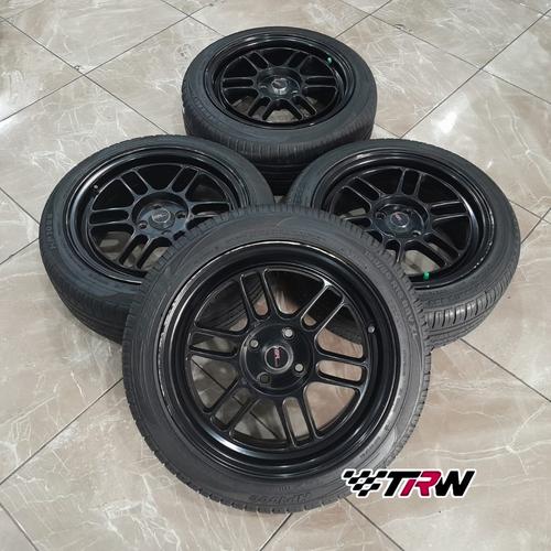Jual VELG MODEL RPF1 HSR KUMAMOTO R16 PCD 4X100 + BAN 195/50 R16 ZEETEC ...