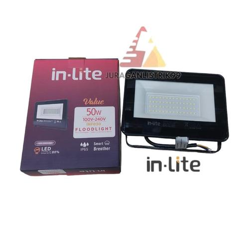 Jual LAMPU SOROT FLOODLIGHT LED INLITE VALUE 50W 50 WATT INF030 ...