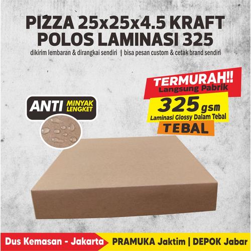 Jual BOX PIZZA 25 CM POLOS KRAFT DAN DUPLEX - Kraft - Jakarta Timur ...