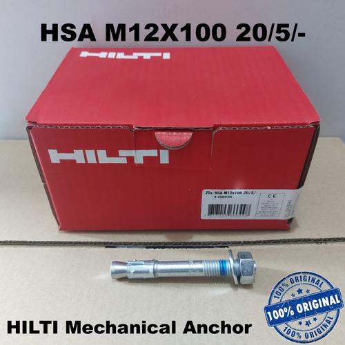 Jual Dynabolt HILTI HSA M12x100 20/5/- Wedge Anchor / Through Bolt ...