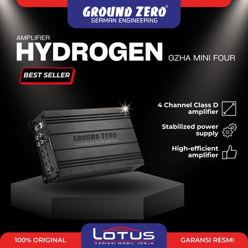 Jual Power Amplifier Ground Zero Hydrogen GZHA Mini Four - Lotus Var. Jogja - Kota Yogyakarta ...